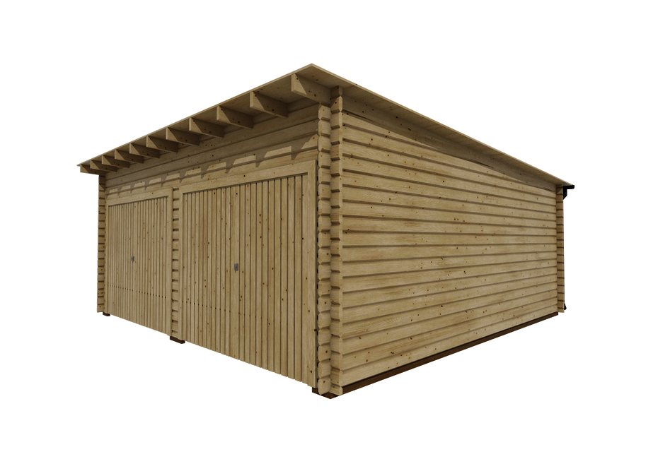 Garage in legno DOPPIO, 6x6, 36 m² - Caleba SRL | GUIDA EDILIZIA